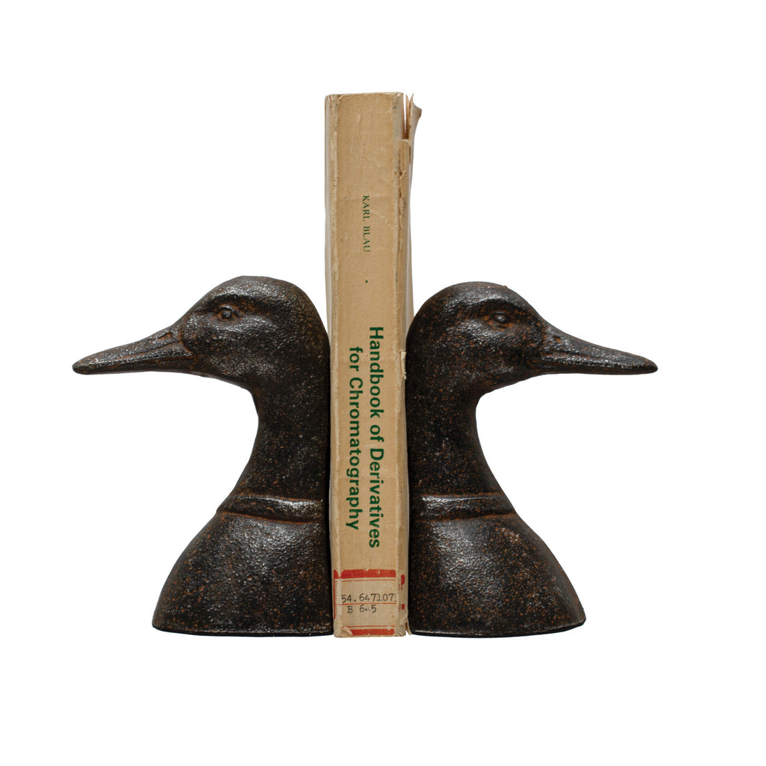 CAST IRON DUCK HEAD BOOKEND SET – FIND & FAVOR